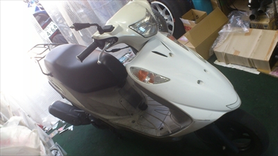 Bikeshop-icu | お得意様 ㈲貴生建設 整備 修理 点検 メンテナンス カスタム TACT JOG v125G